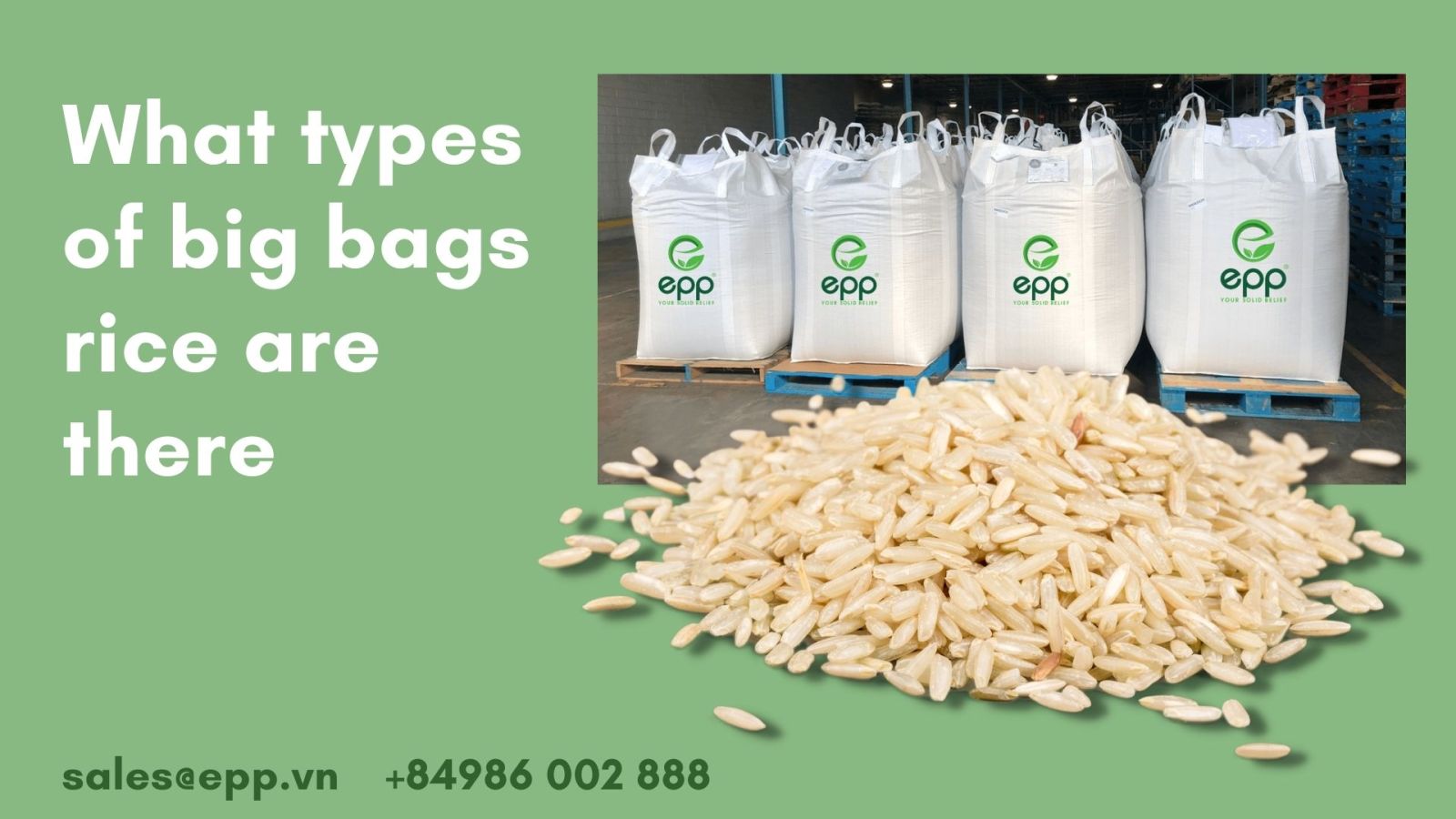 How many types of big bags rice are there?