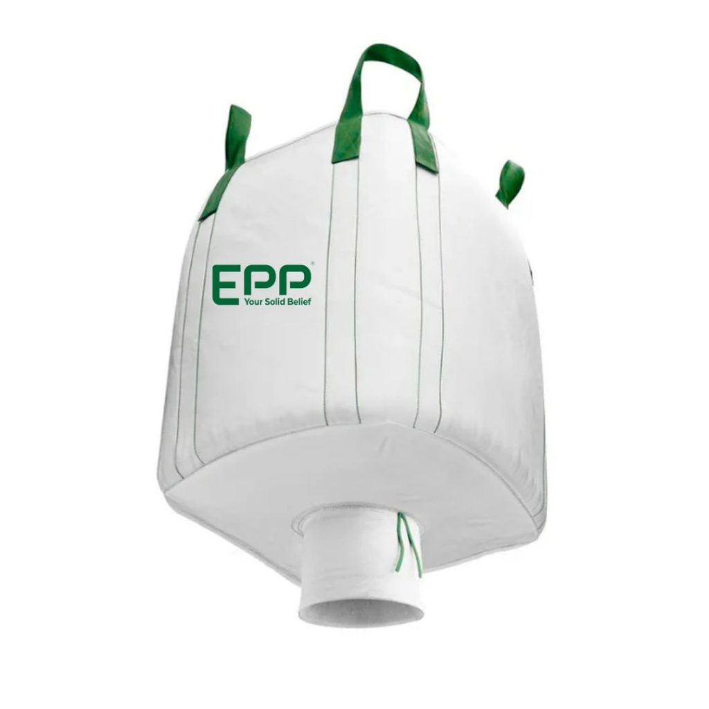 Different types of bulk bag with discharge spout