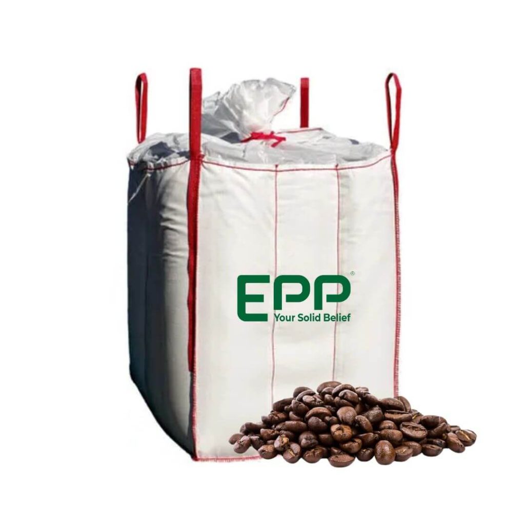 Big bags of coffee beans