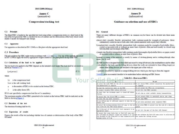 ISO 21898:2024 : Key Updates for FIBCs in Non-Dangerous Goods
